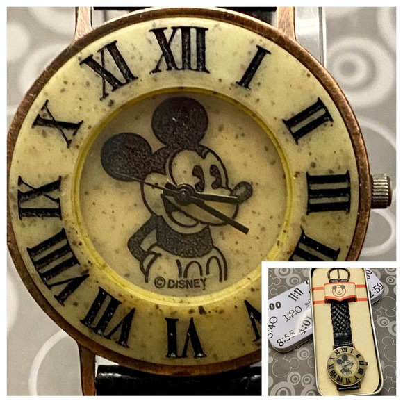 Fossil | Accessories | Rare 9s Vintage Fossil X Disney Mickey Mouse ...